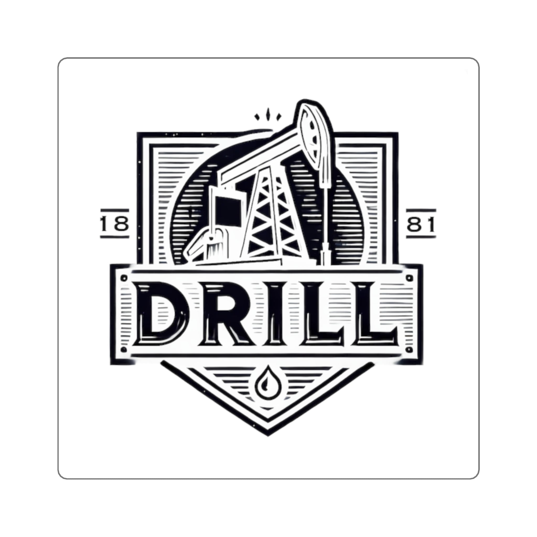 DRILL Shield - Square Stickers – Drill1881